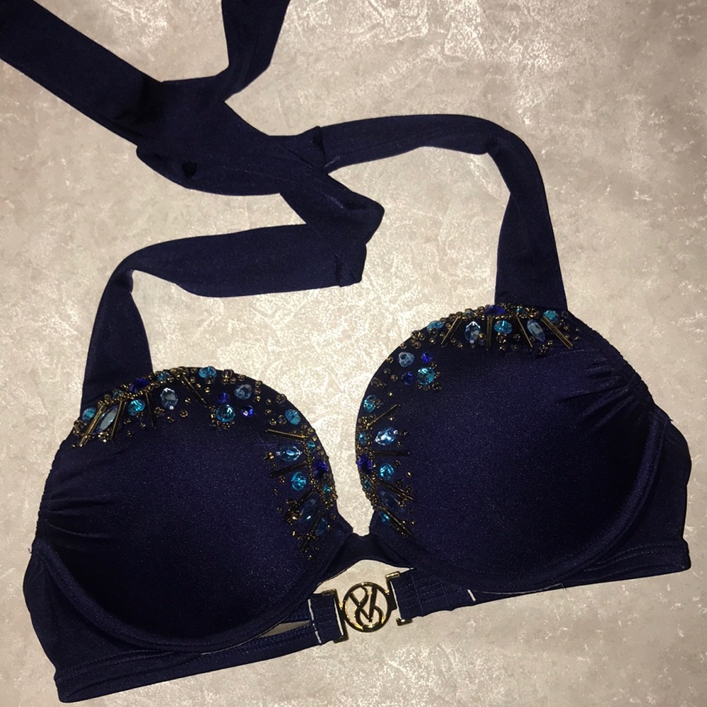 Rare 32b Victoria Secret Swim Bikini Top Bombshell - Gem